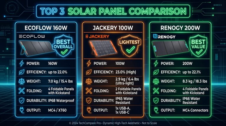 6 Best Portable Solar Panels for Camping in 2026 (Including 1 Budget Pick)